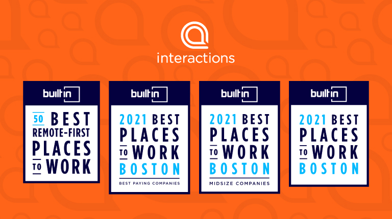 Interactions Named One of Built In’s Best Places to Work